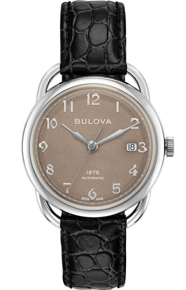 Bulova Joseph Bulova Commodore 96B324 - Brun automatik herreur